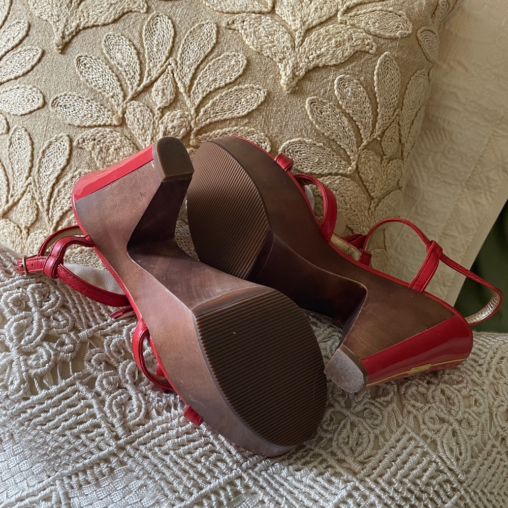 Coach Orange Floral Platform Shoe - Gem